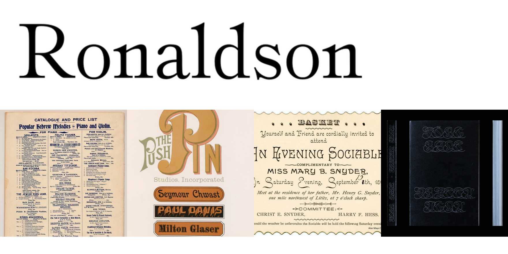 Ronaldson in use - Fonts In Use