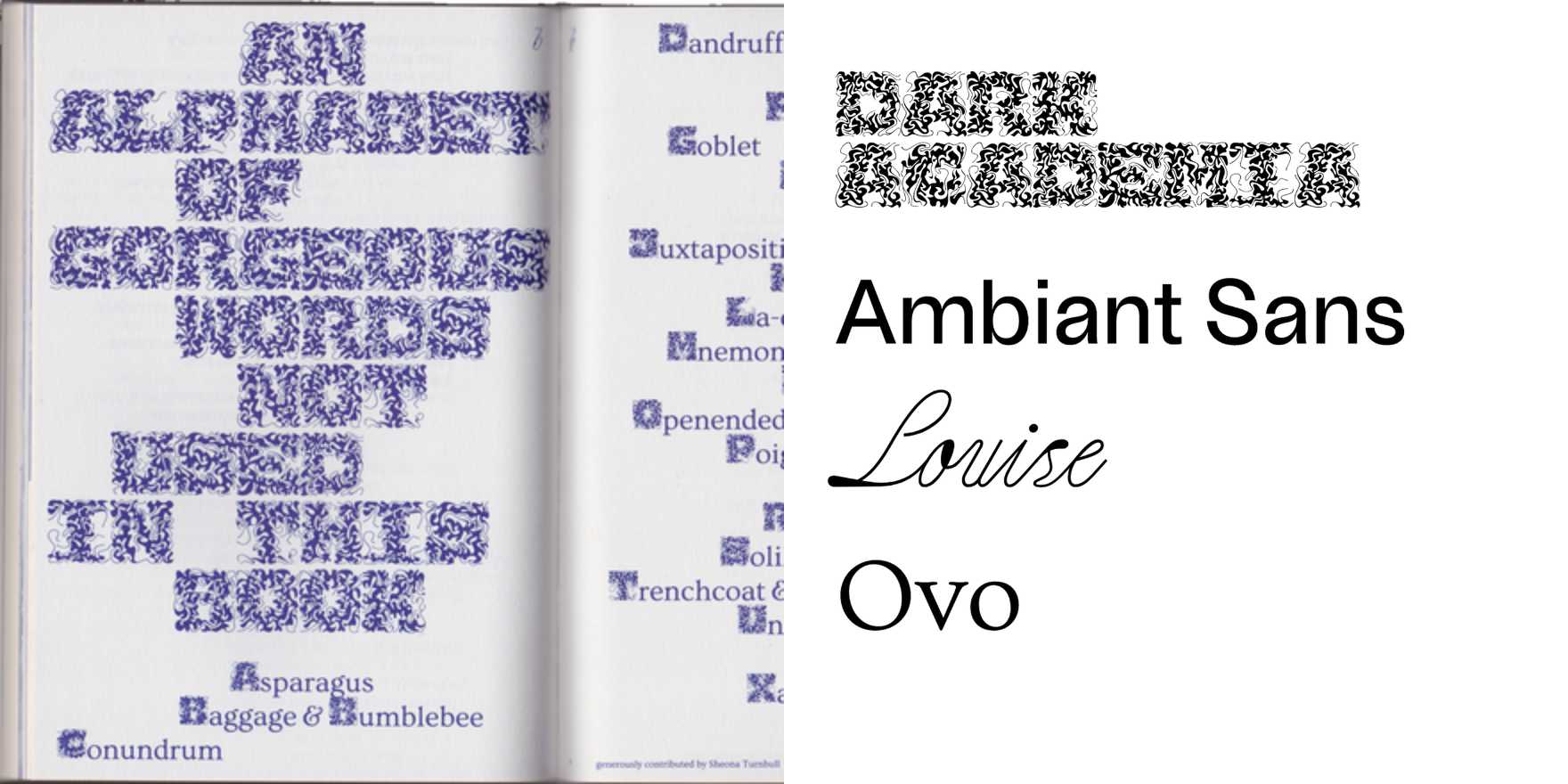 Becoming a Body of Text by Alix Stria - Fonts In Use