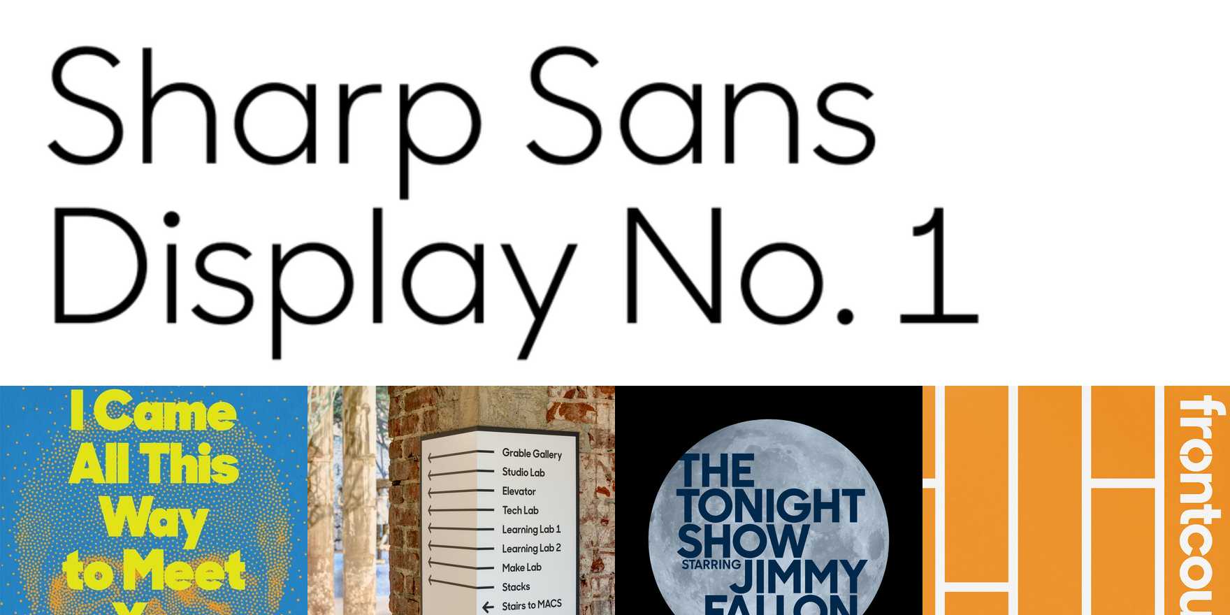 Sharp Sans Display No. 1 in use - Fonts In Use