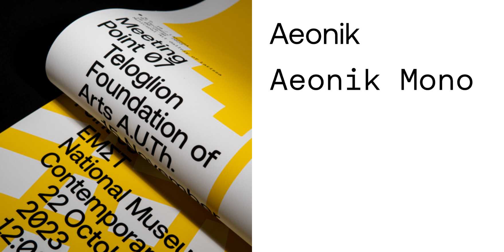 Meeting Points by Off Stream poster series - Fonts In Use