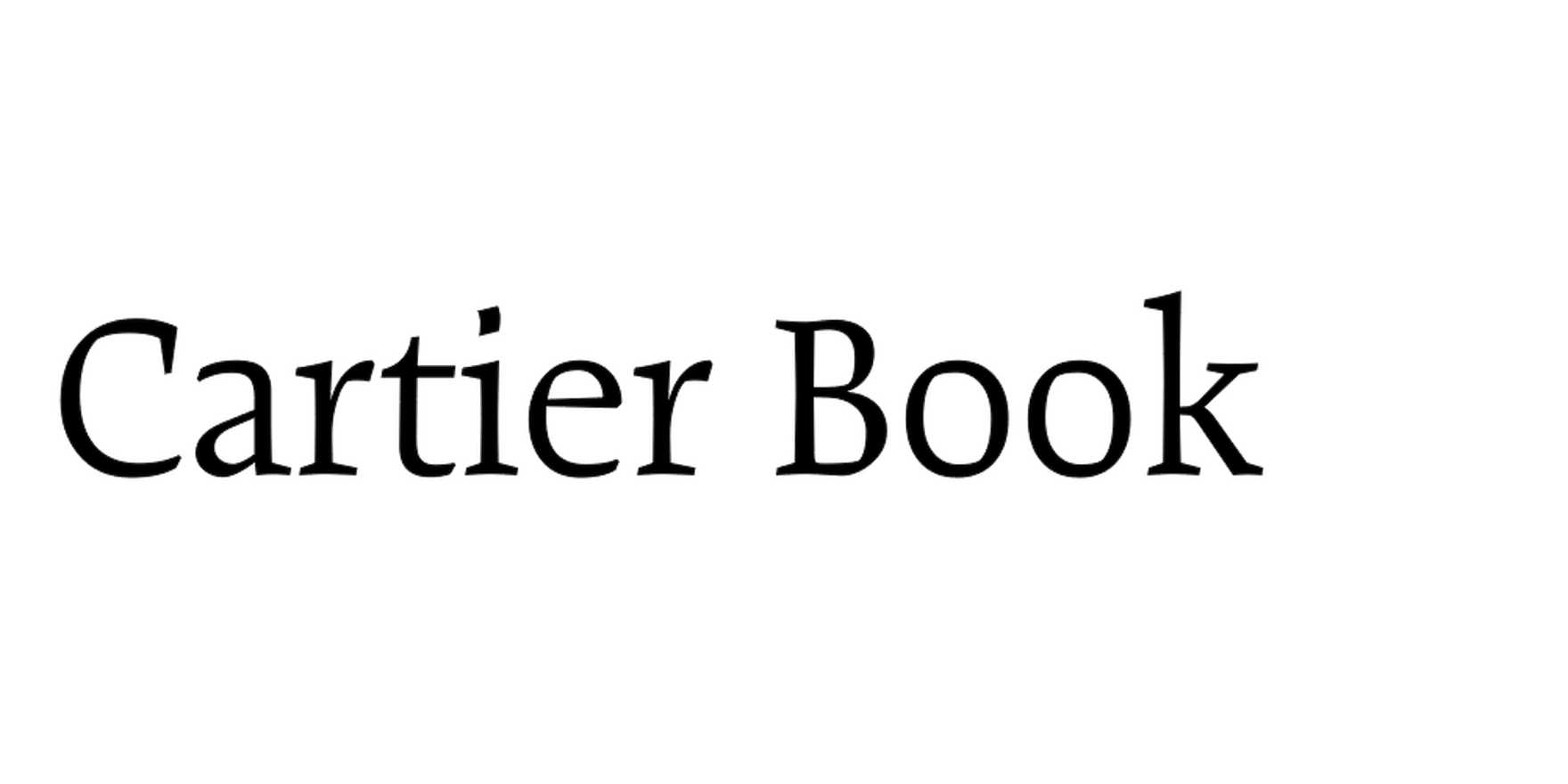 Cartier Book in use - Fonts In Use