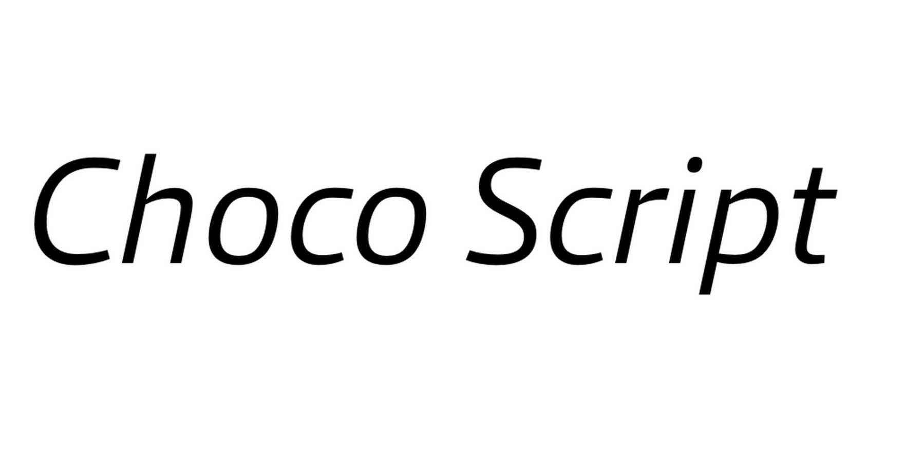 Choco Script in use - Fonts In Use