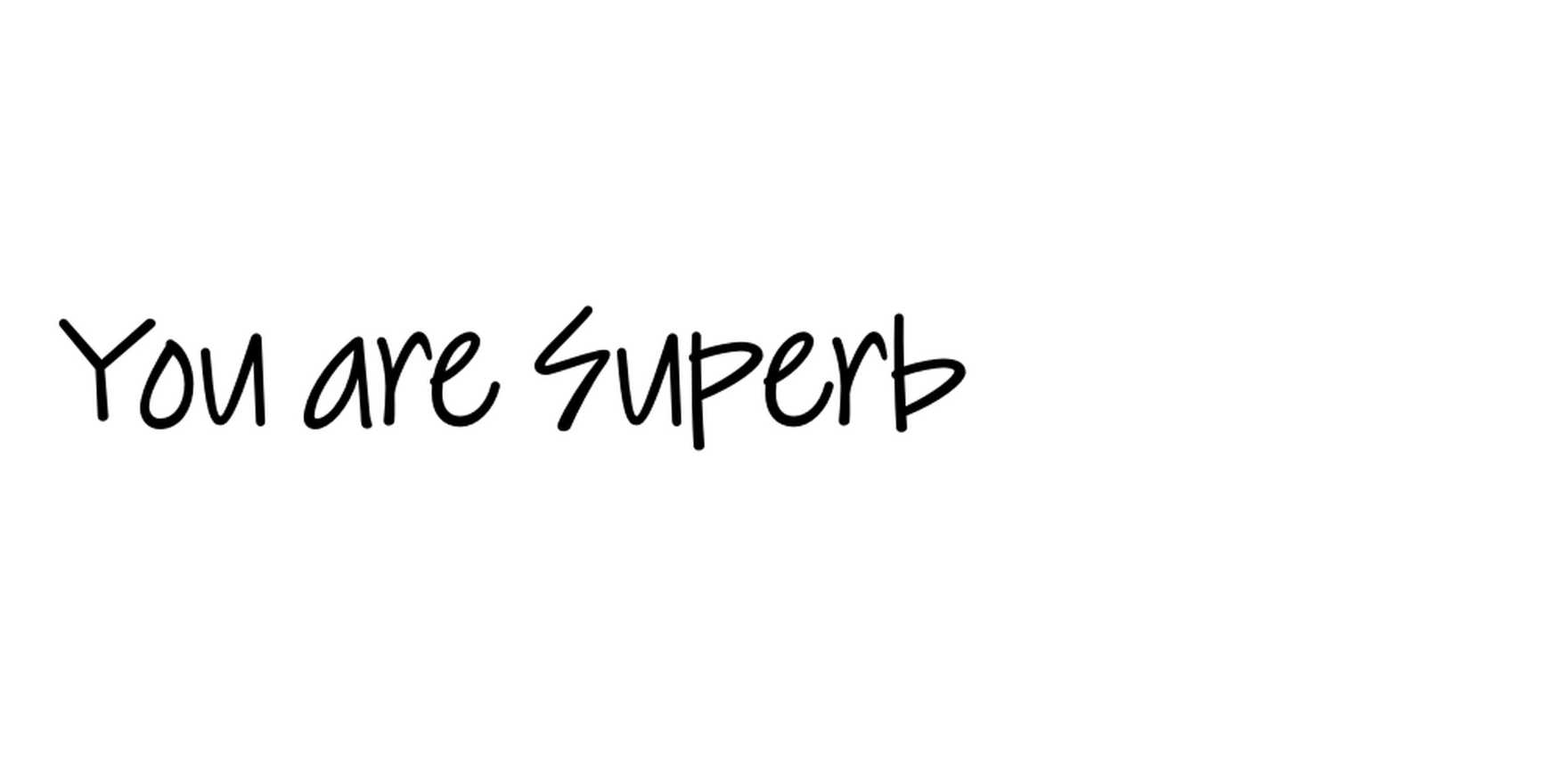 You are Superb in use - Fonts In Use
