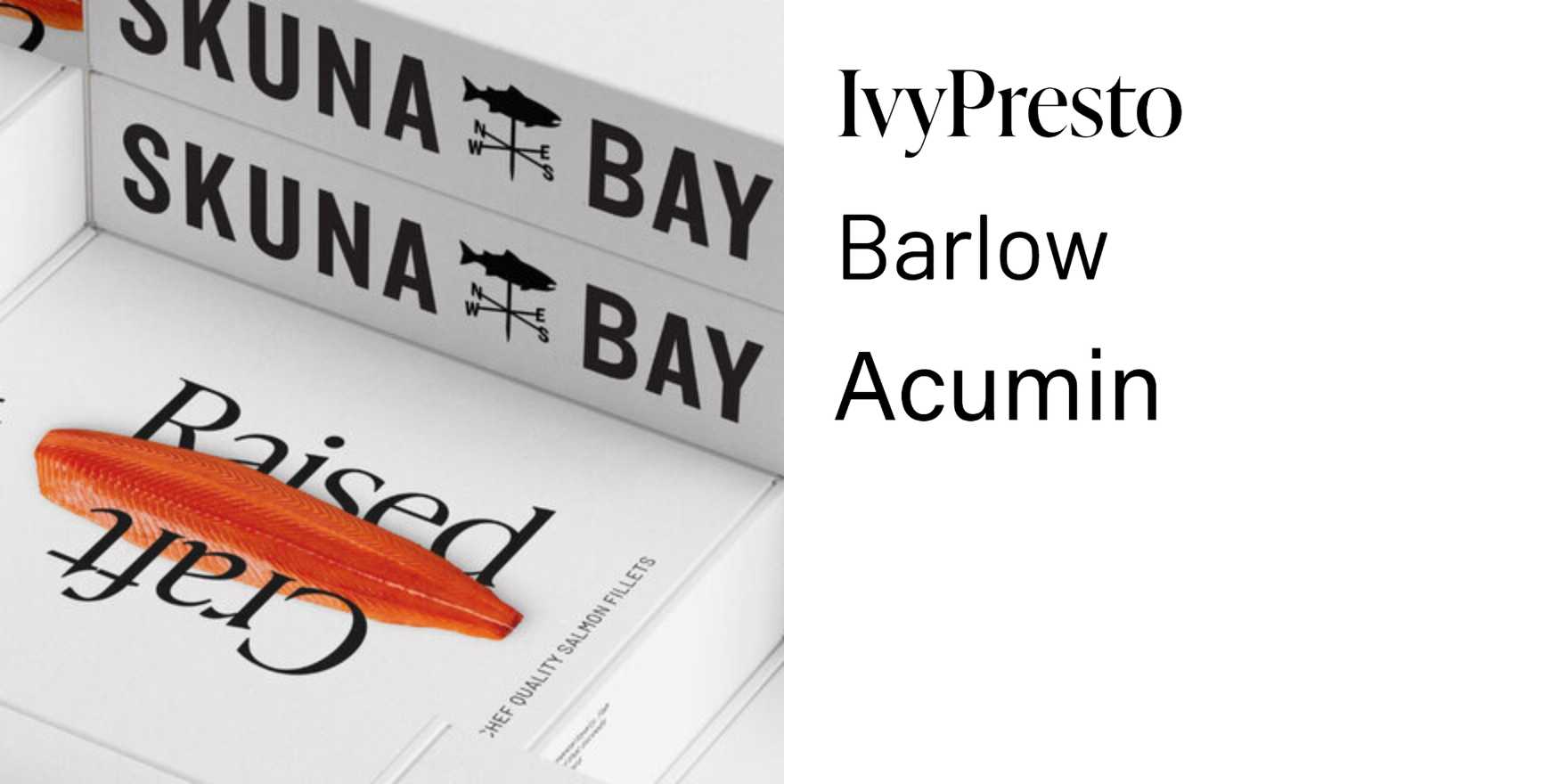 Skuna Bay - Fonts In Use