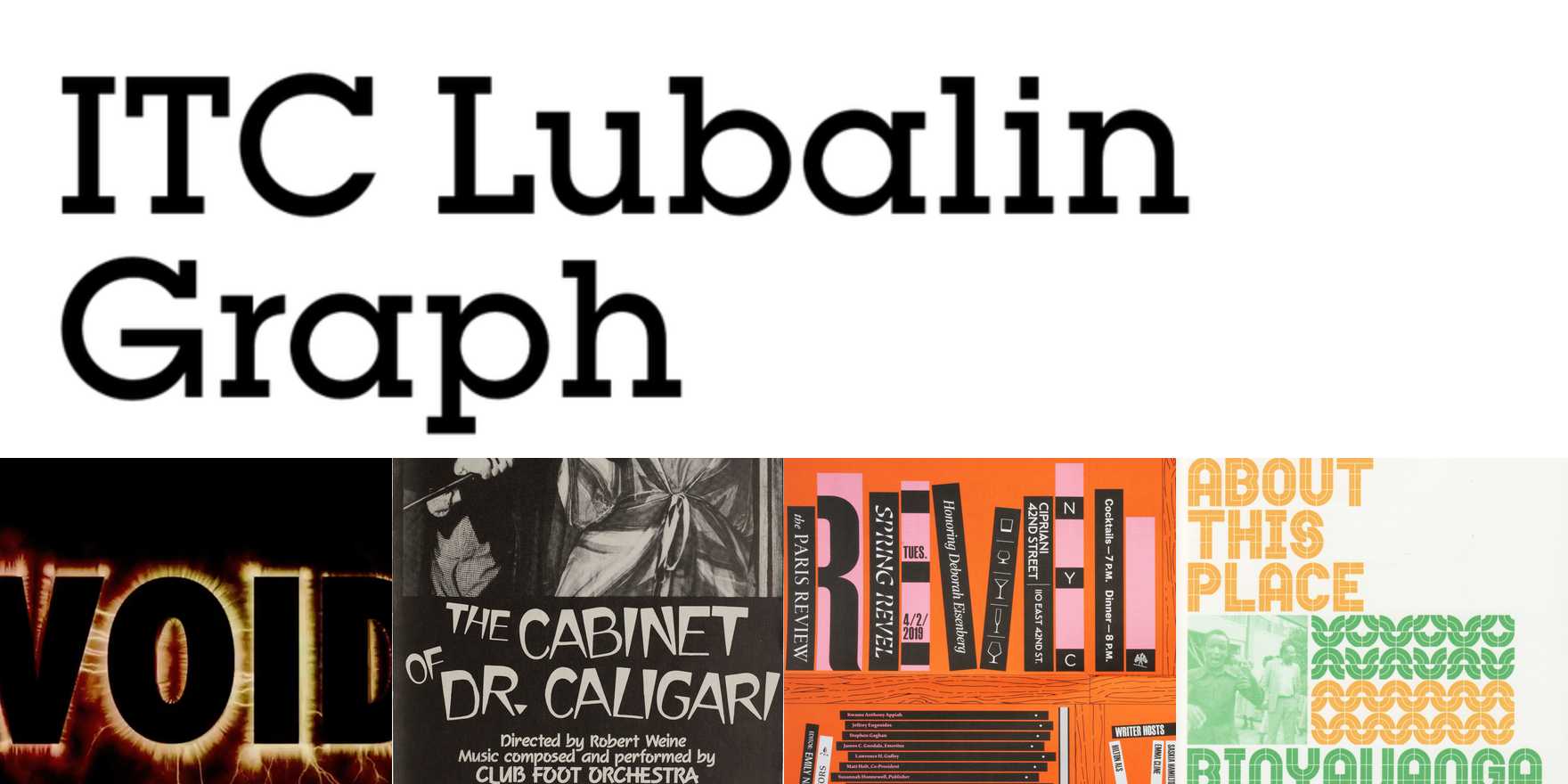 ITC Lubalin Graph in use - Fonts In Use