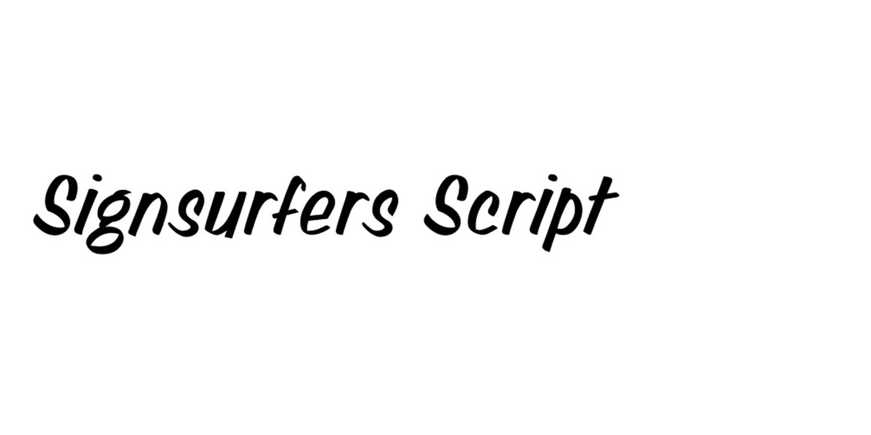 Signsurfers Script in use - Fonts In Use