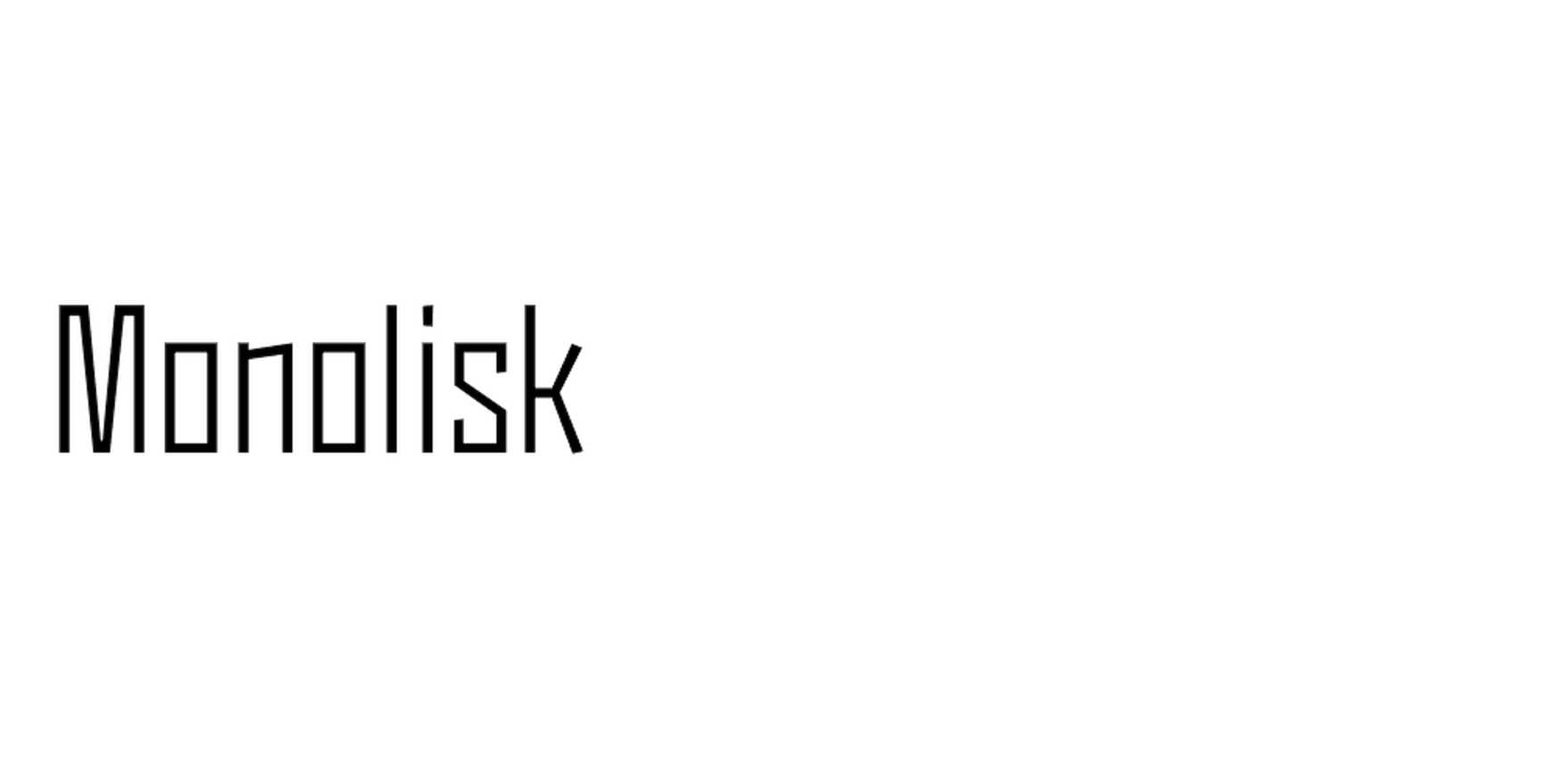Monolisk in use - Fonts In Use