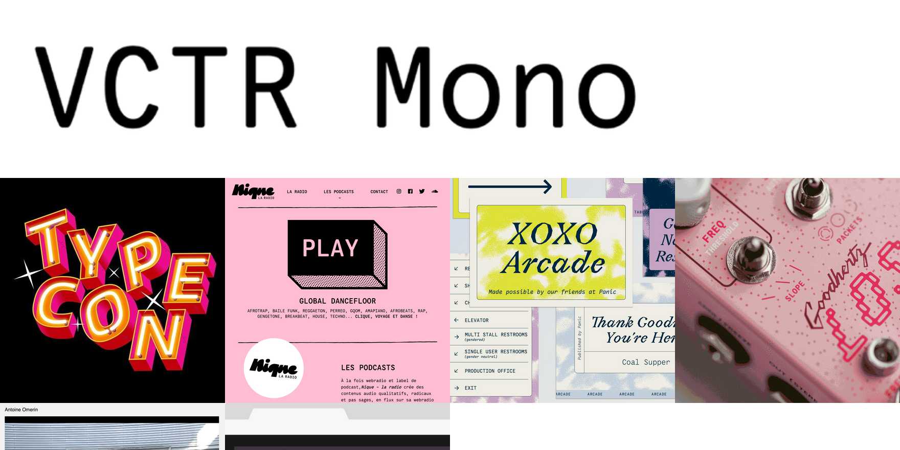 VCTR Mono in use - Fonts In Use