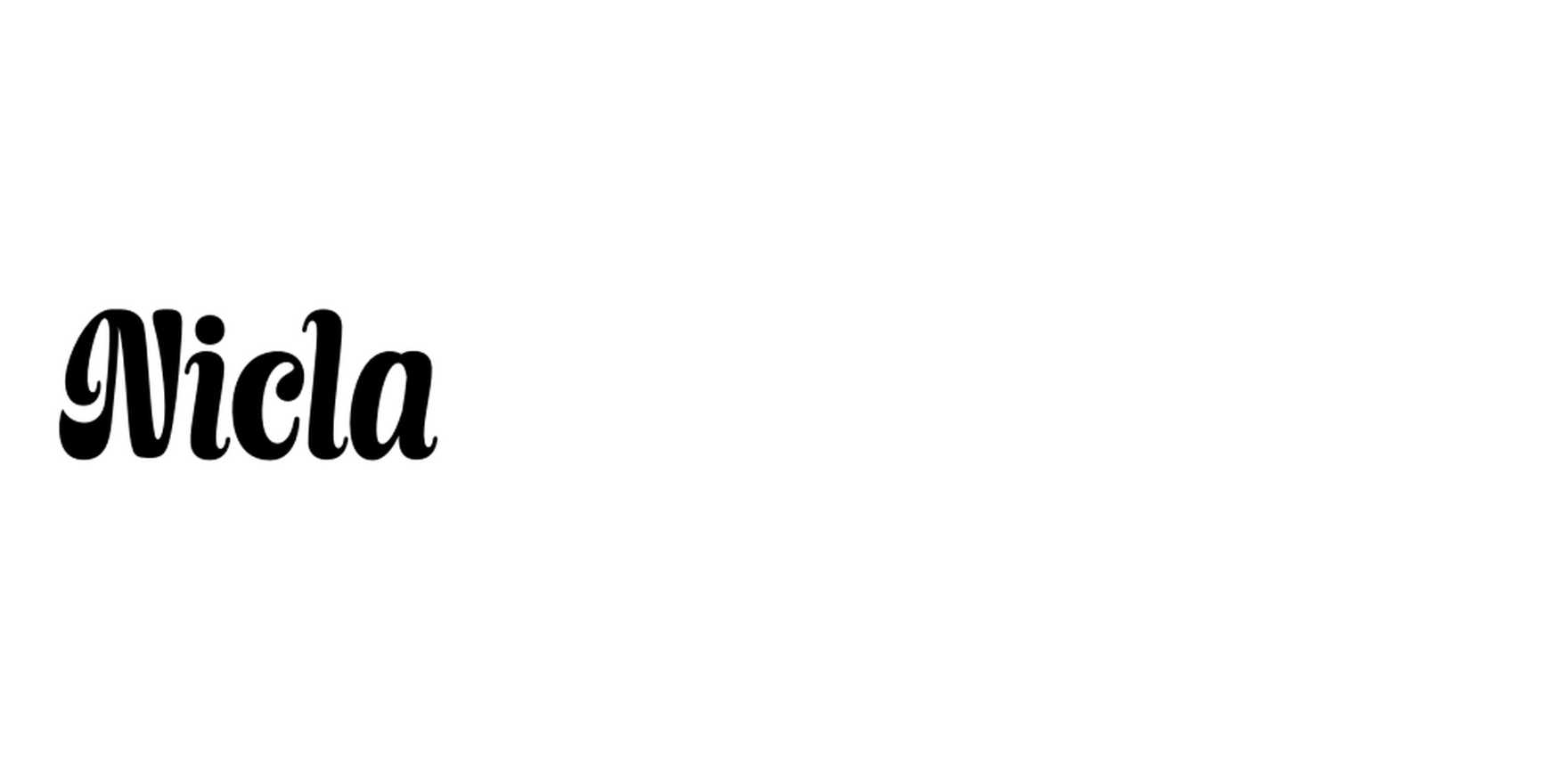 Nicla in use - Fonts In Use