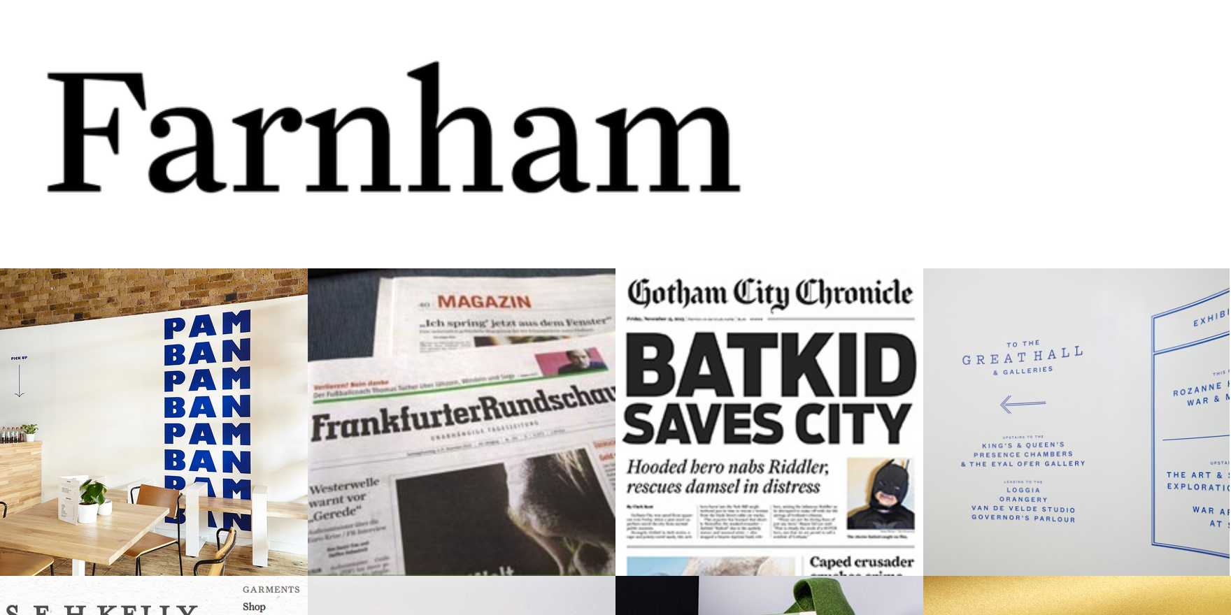 Farnham in use - Fonts In Use