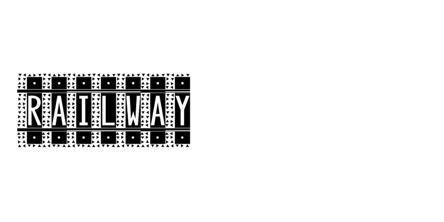 Railway in use - Fonts In Use