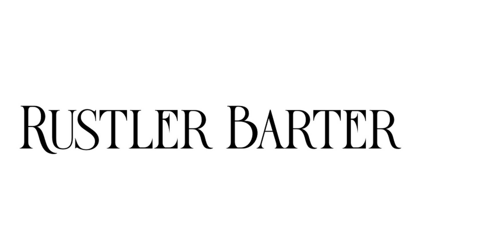 Rustler Barter in use - Fonts In Use