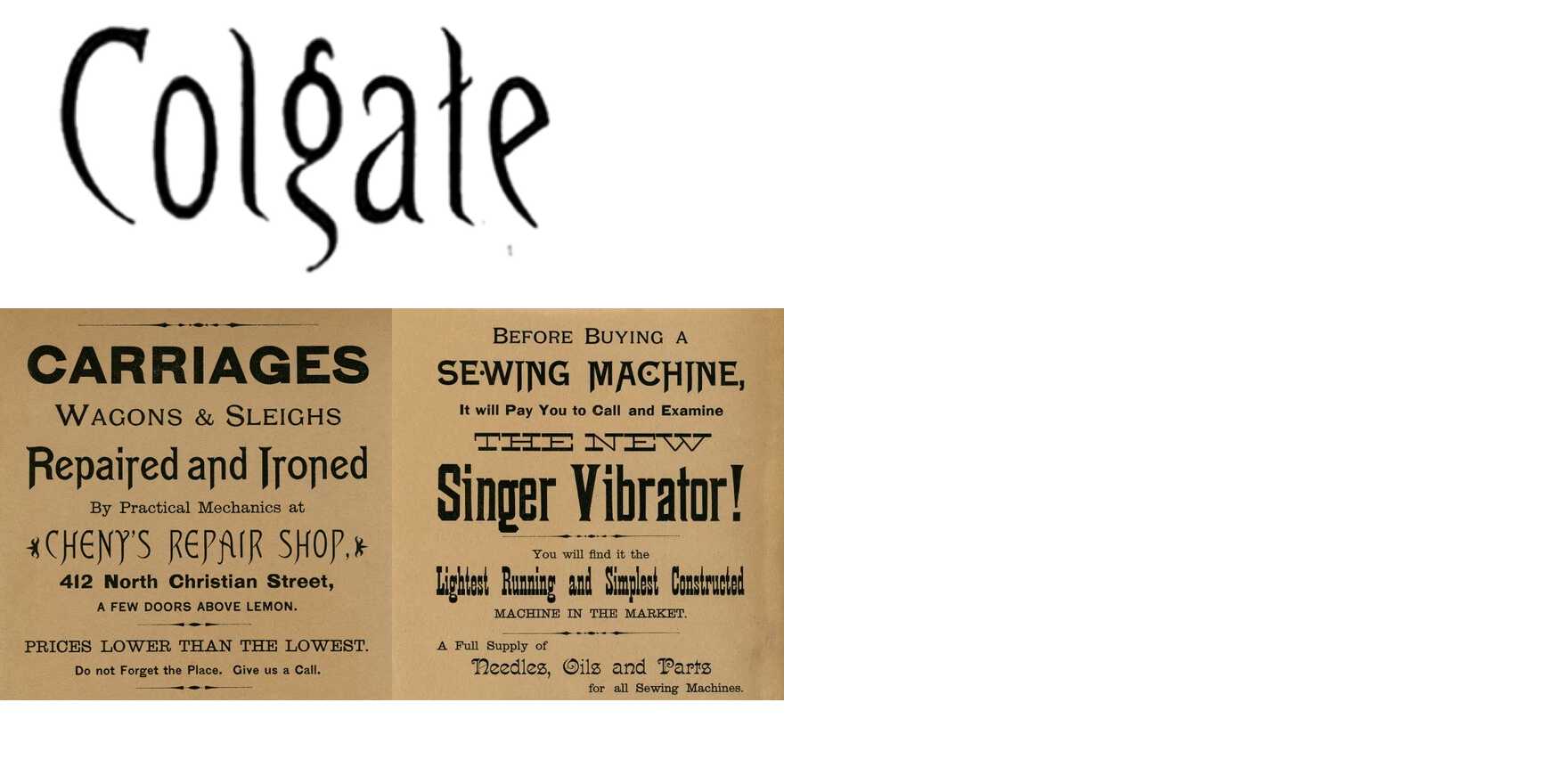 Colgate in use - Fonts In Use