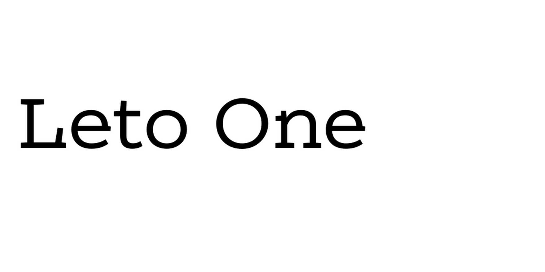 Leto One in use - Fonts In Use