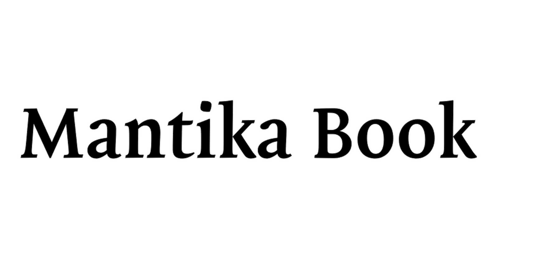 Mantika Book in use - Fonts In Use