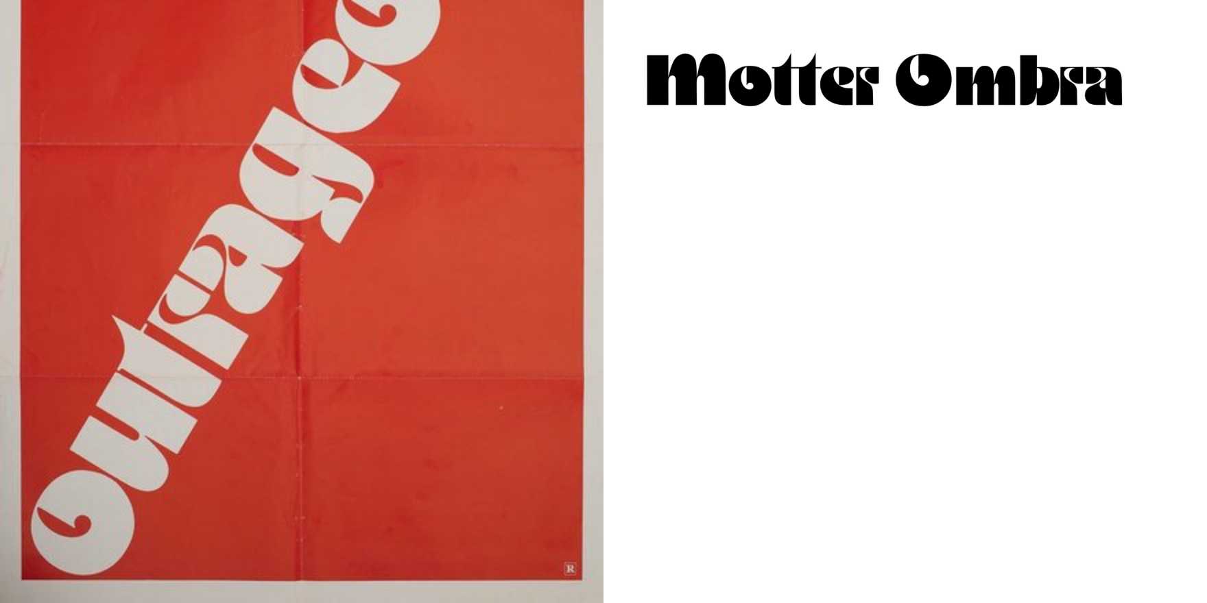 Outrageous! movie titles, poster, and trailer - Fonts In Use