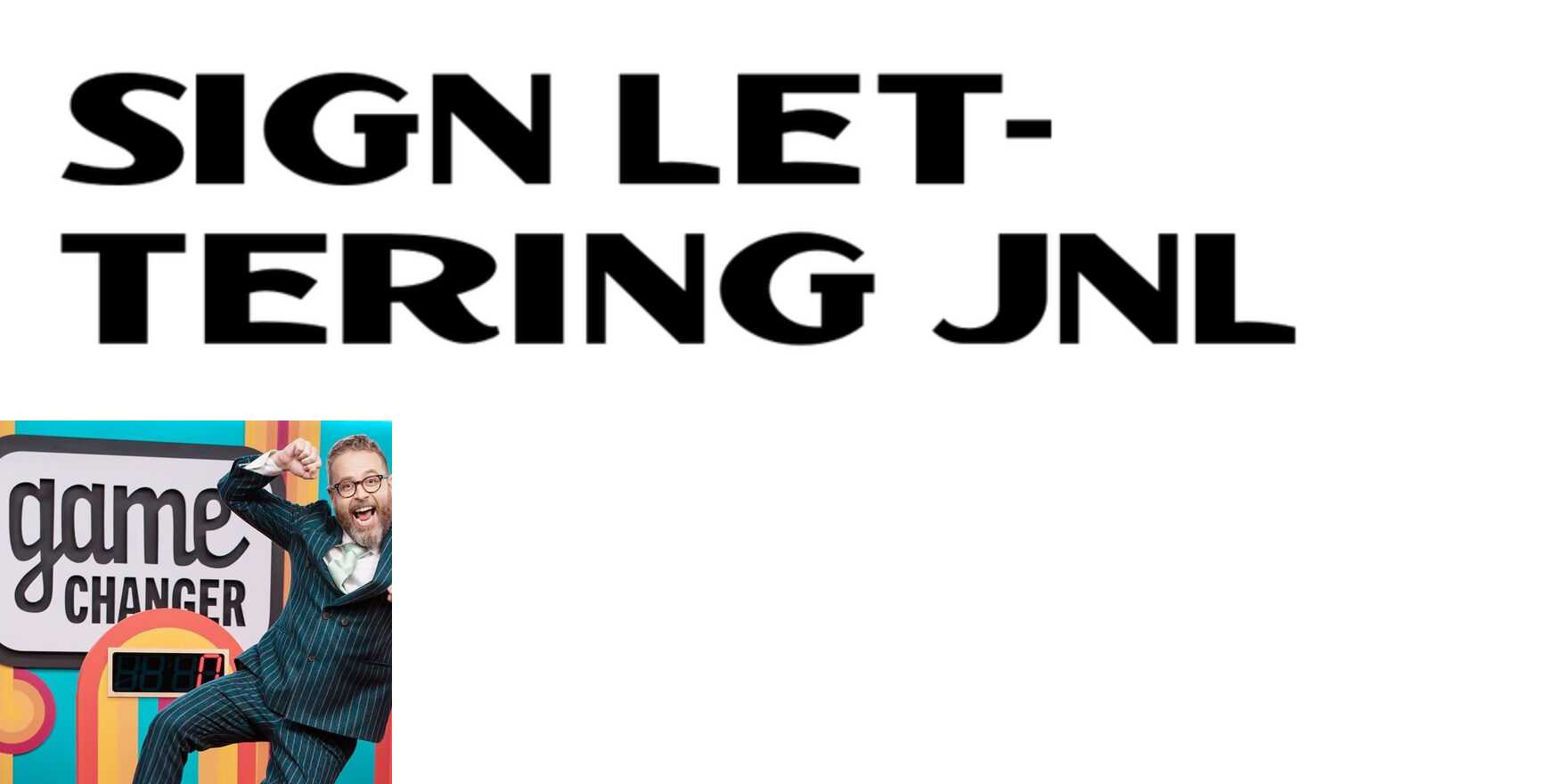 Sign Lettering JNL in use - Fonts In Use