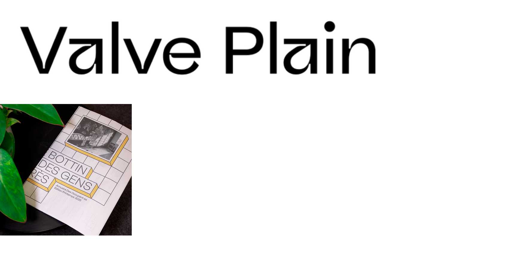 Valve Plain in use - Fonts In Use