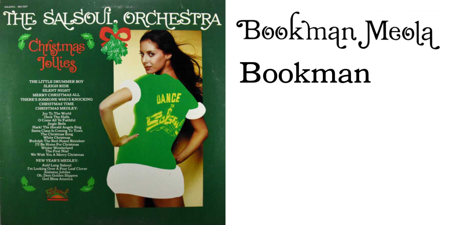 The Salsoul Orchestra – Christmas Follies album art - Fonts In Use