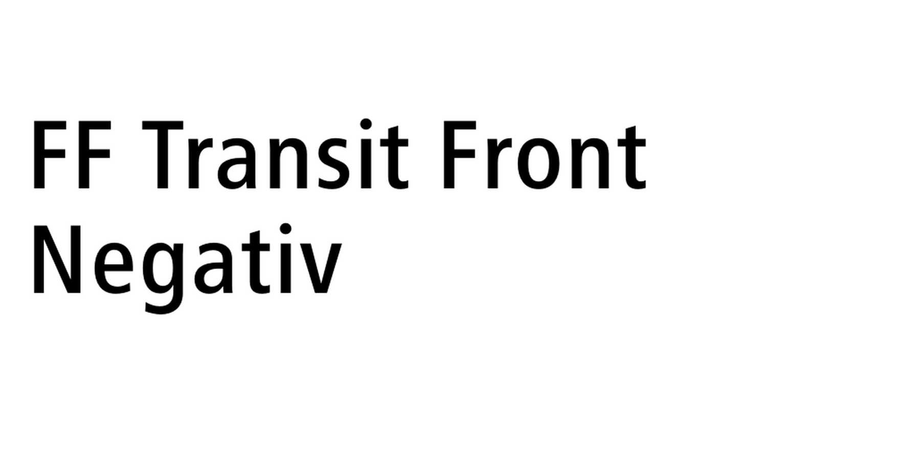 FF Transit Front Negativ in use - Fonts In Use