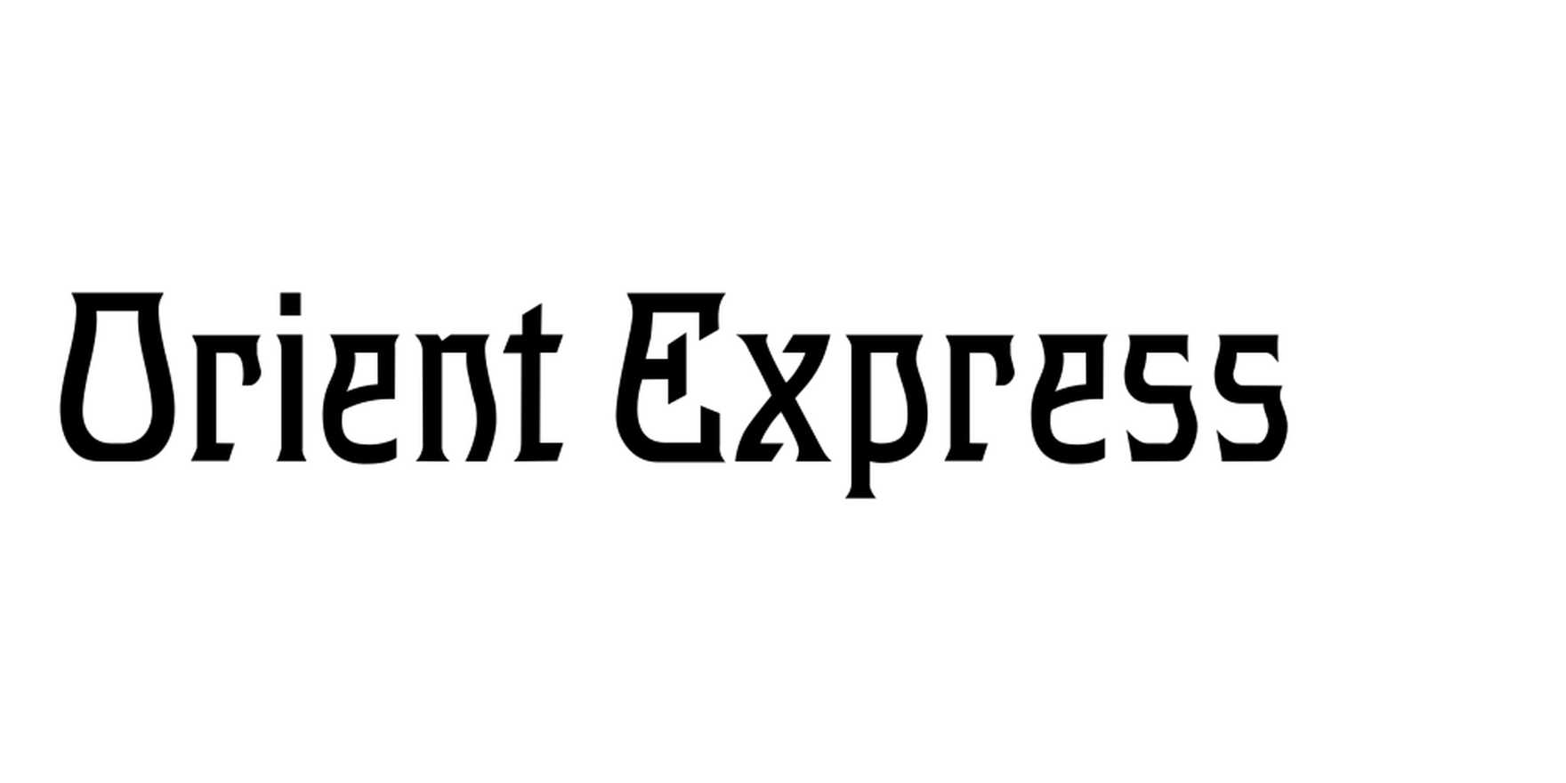 Orient Express in use - Fonts In Use