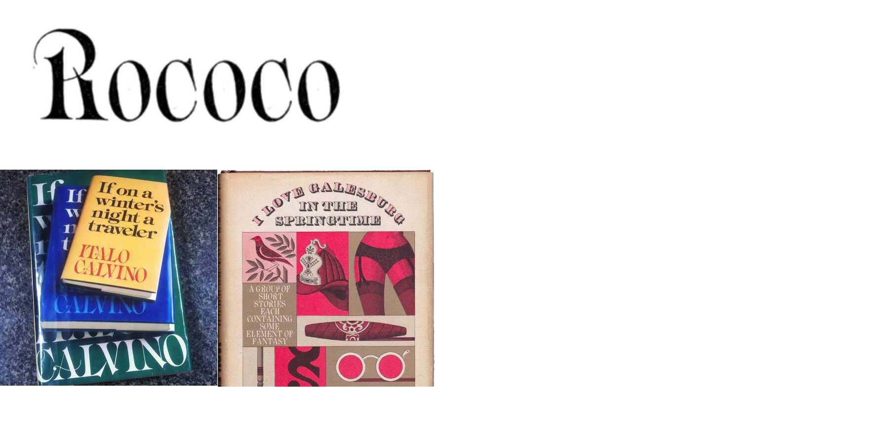 Rococo in use - Fonts In Use