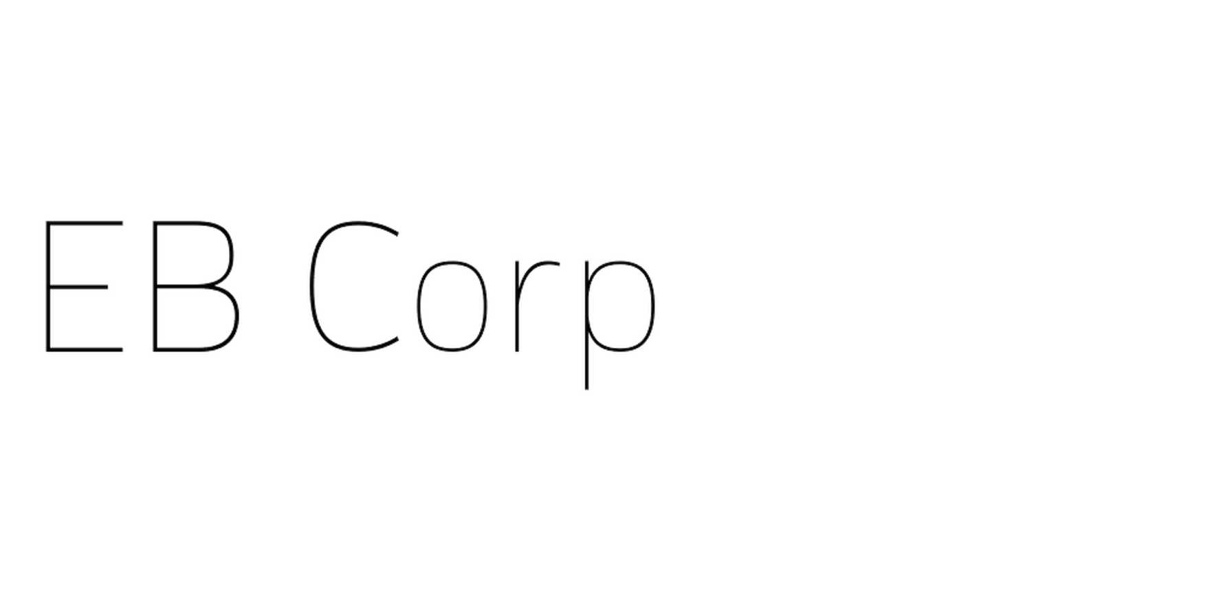 EB Corp in use - Fonts In Use