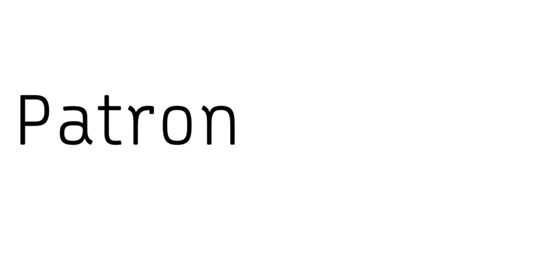 Patron in use - Fonts In Use