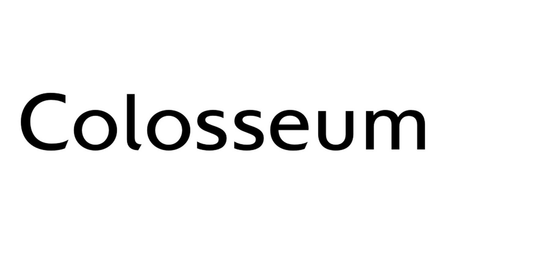 Colosseum in use - Fonts In Use