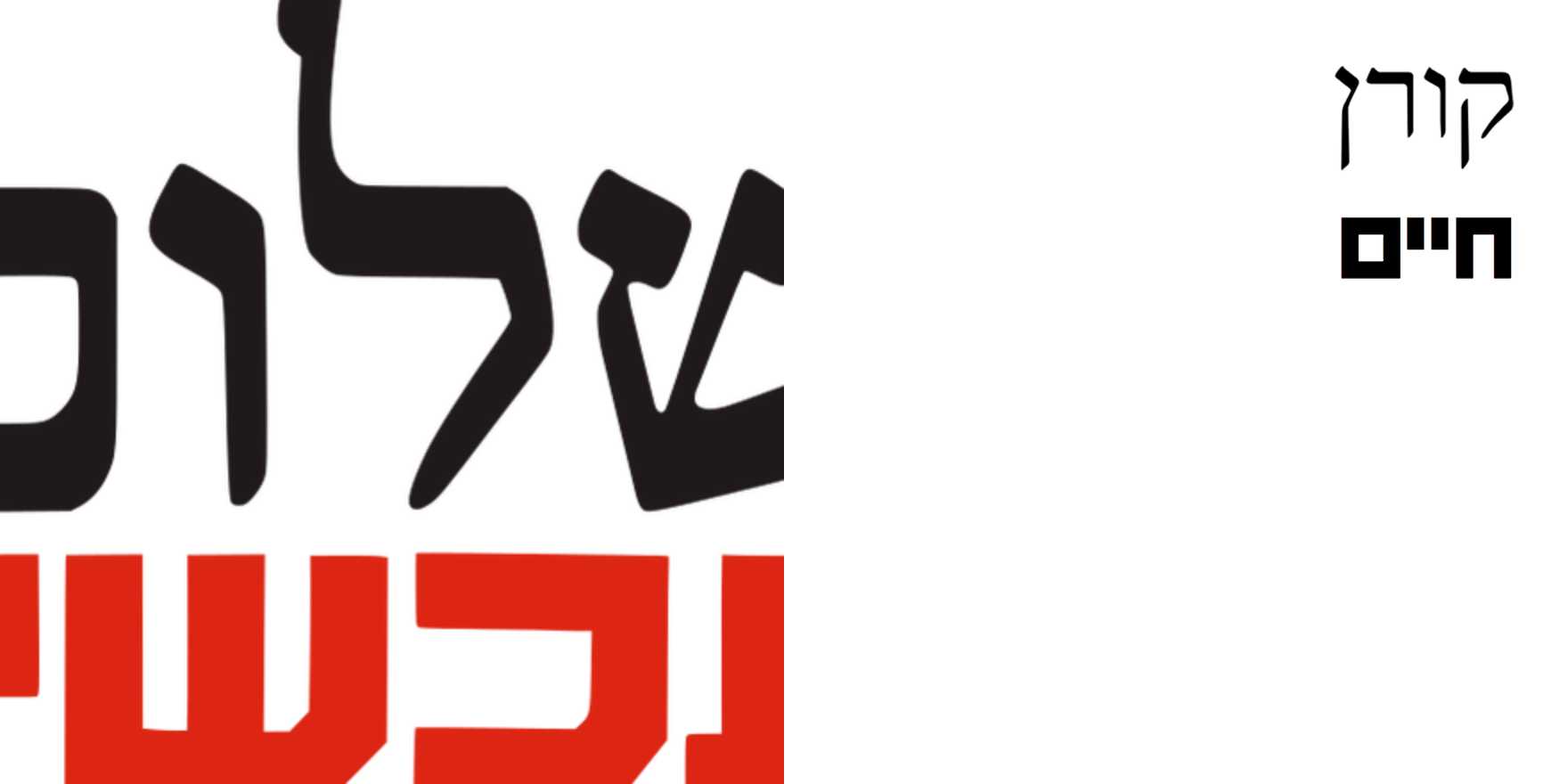 Peace Now logo - Fonts In Use