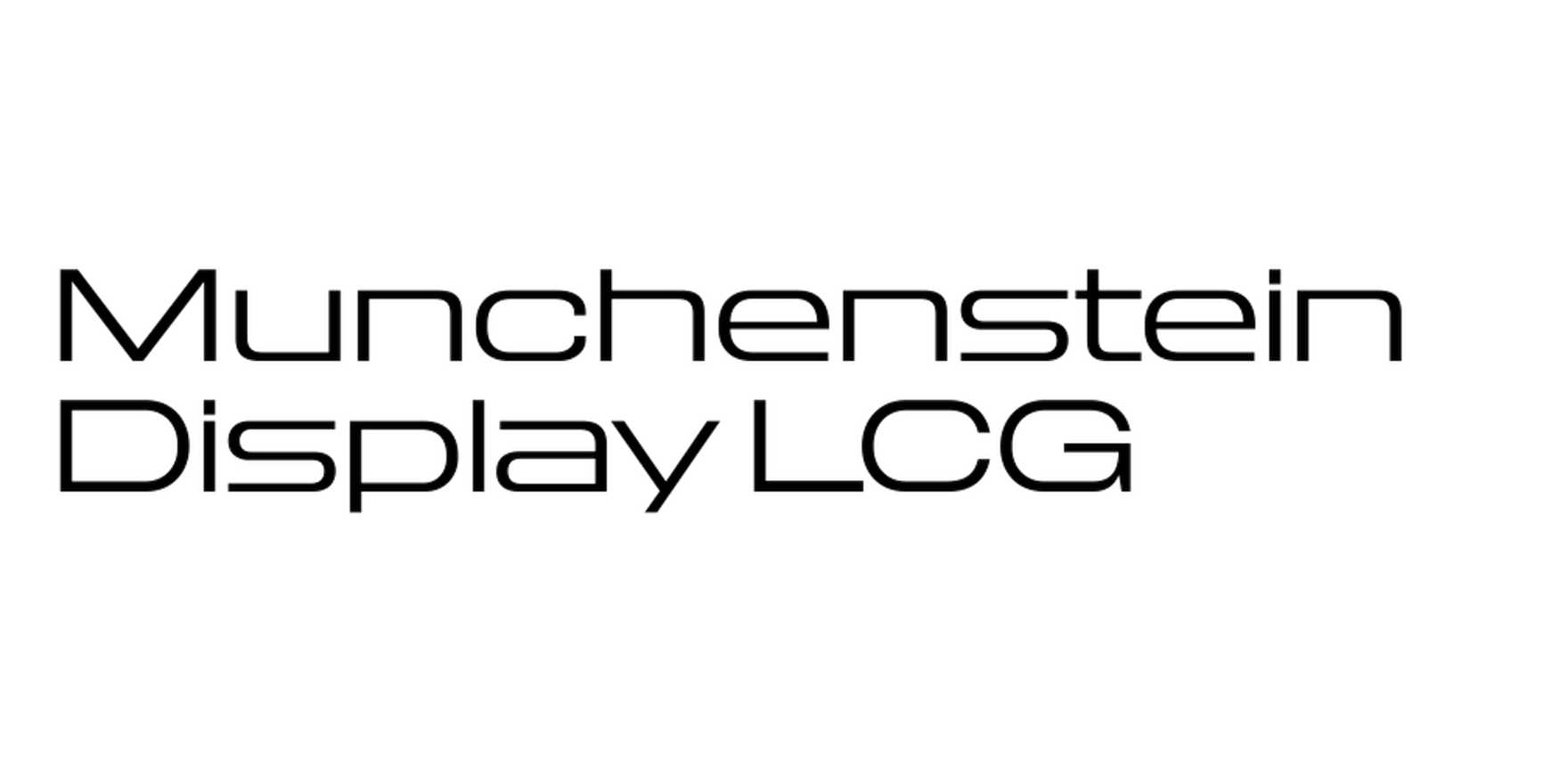 Munchenstein Display LCG in use - Fonts In Use