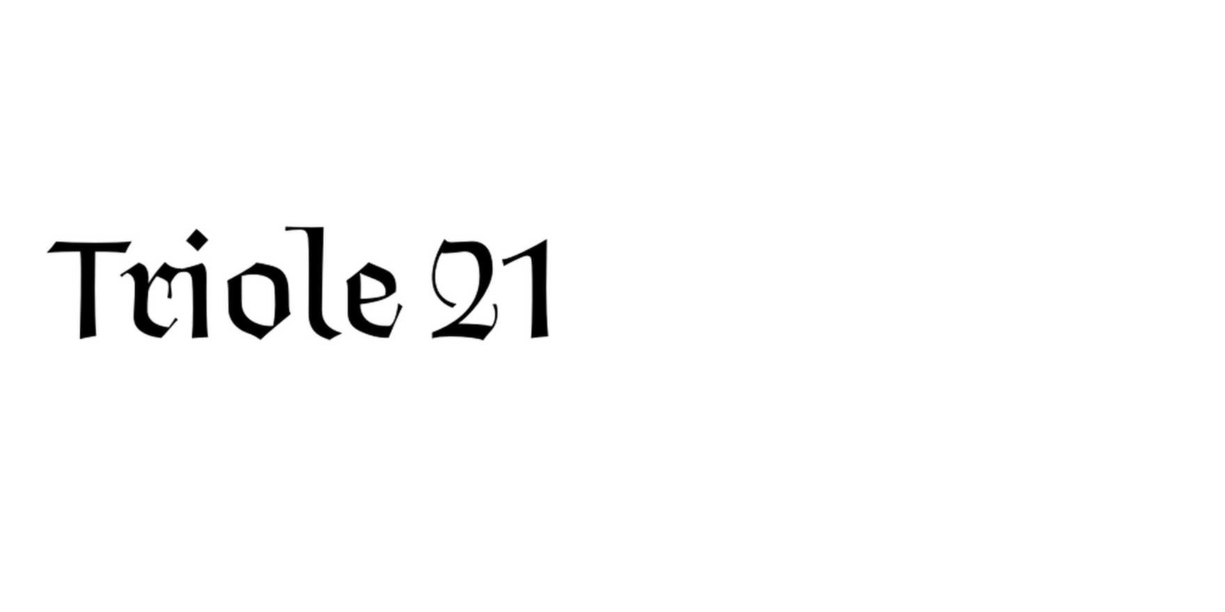 Triole 21 in use - Fonts In Use