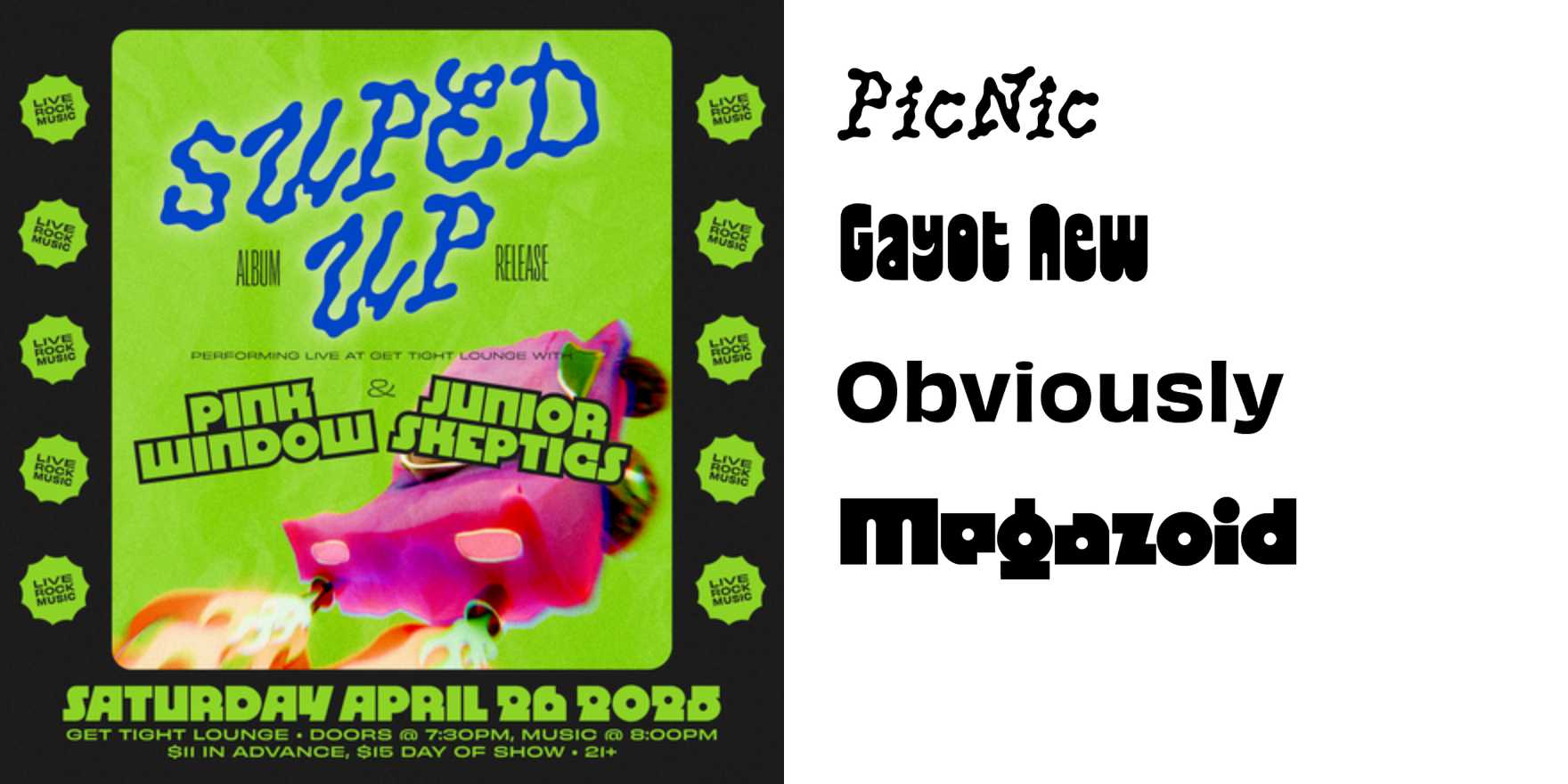 Suped Up – Suped Up album art and promo assets - Fonts In Use