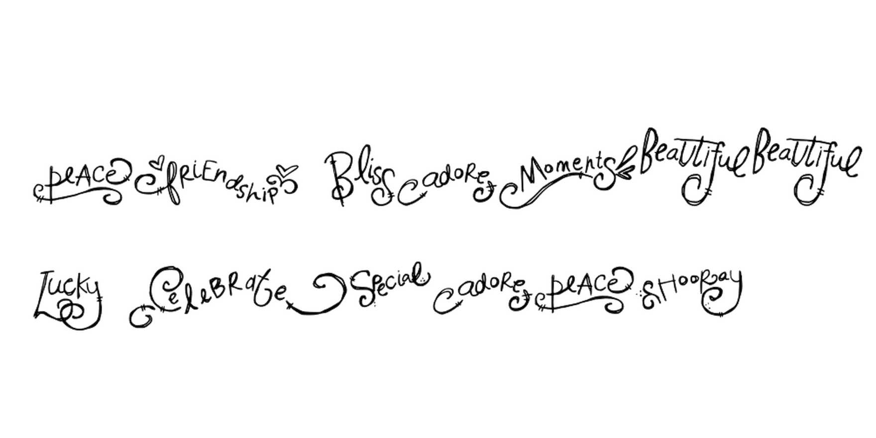 DB Frilly Words in use - Fonts In Use