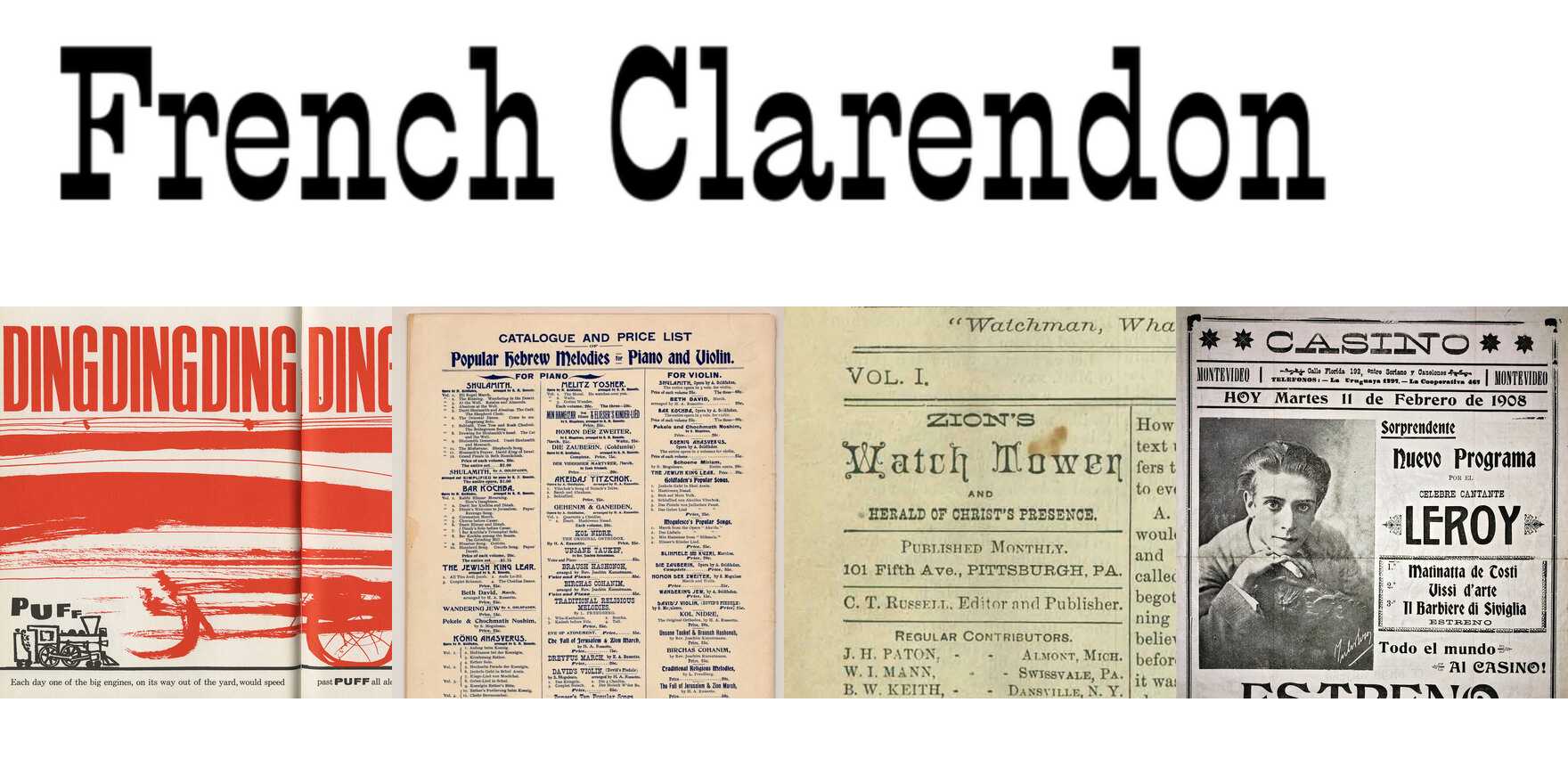 French Clarendon in use - Fonts In Use