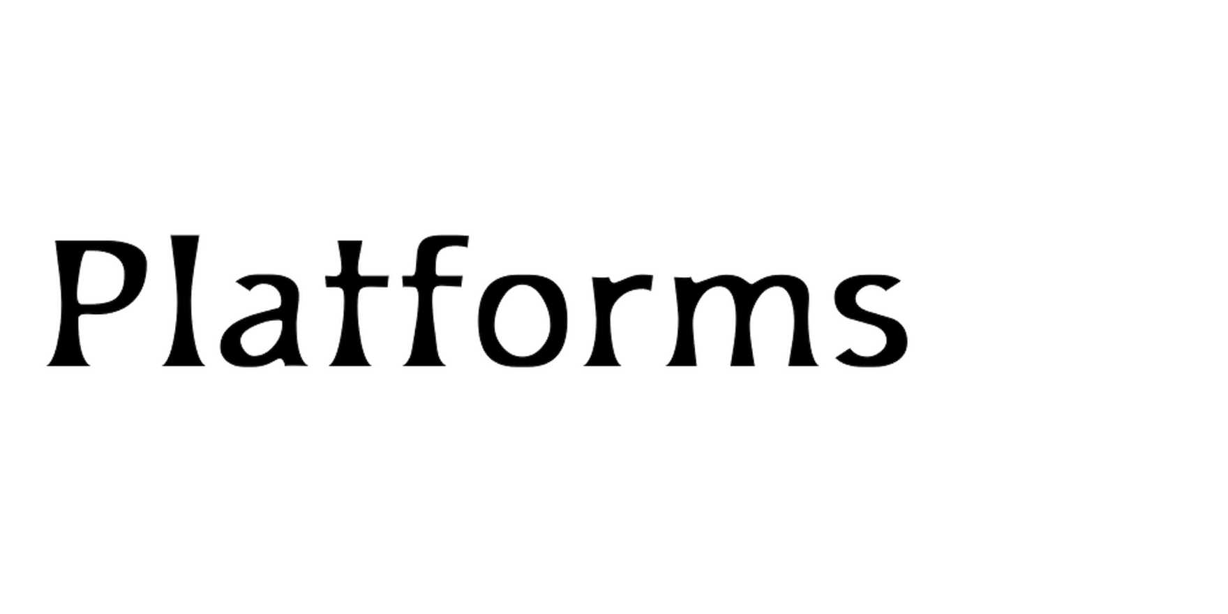 Platforms in use - Fonts In Use