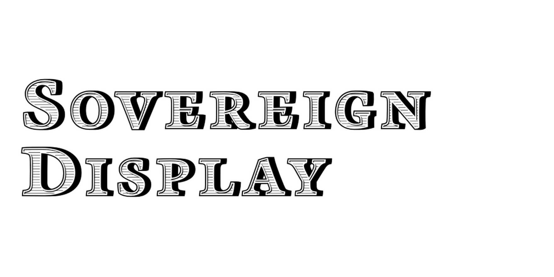 Sovereign Display in use - Fonts In Use