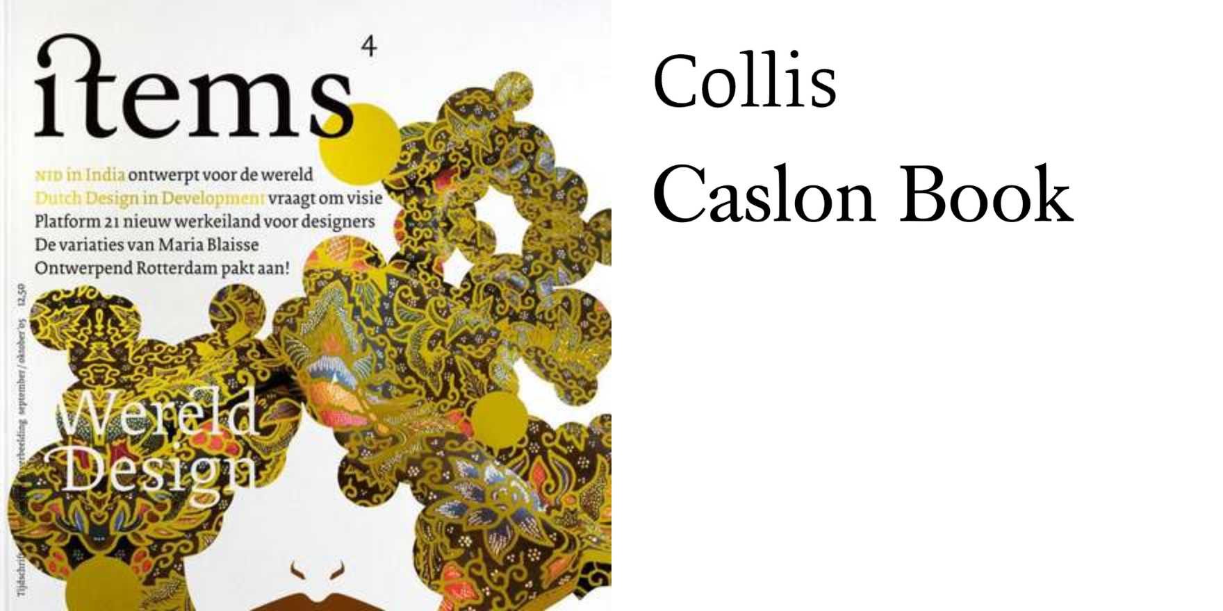 items Magazine - Fonts In Use