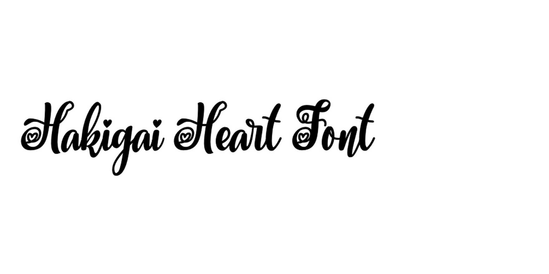 Hakigai Heart Font in use - Fonts In Use