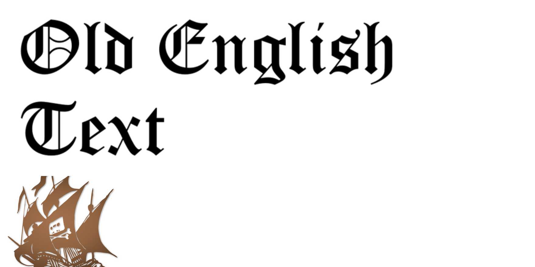 Old English Text in use - Fonts In Use