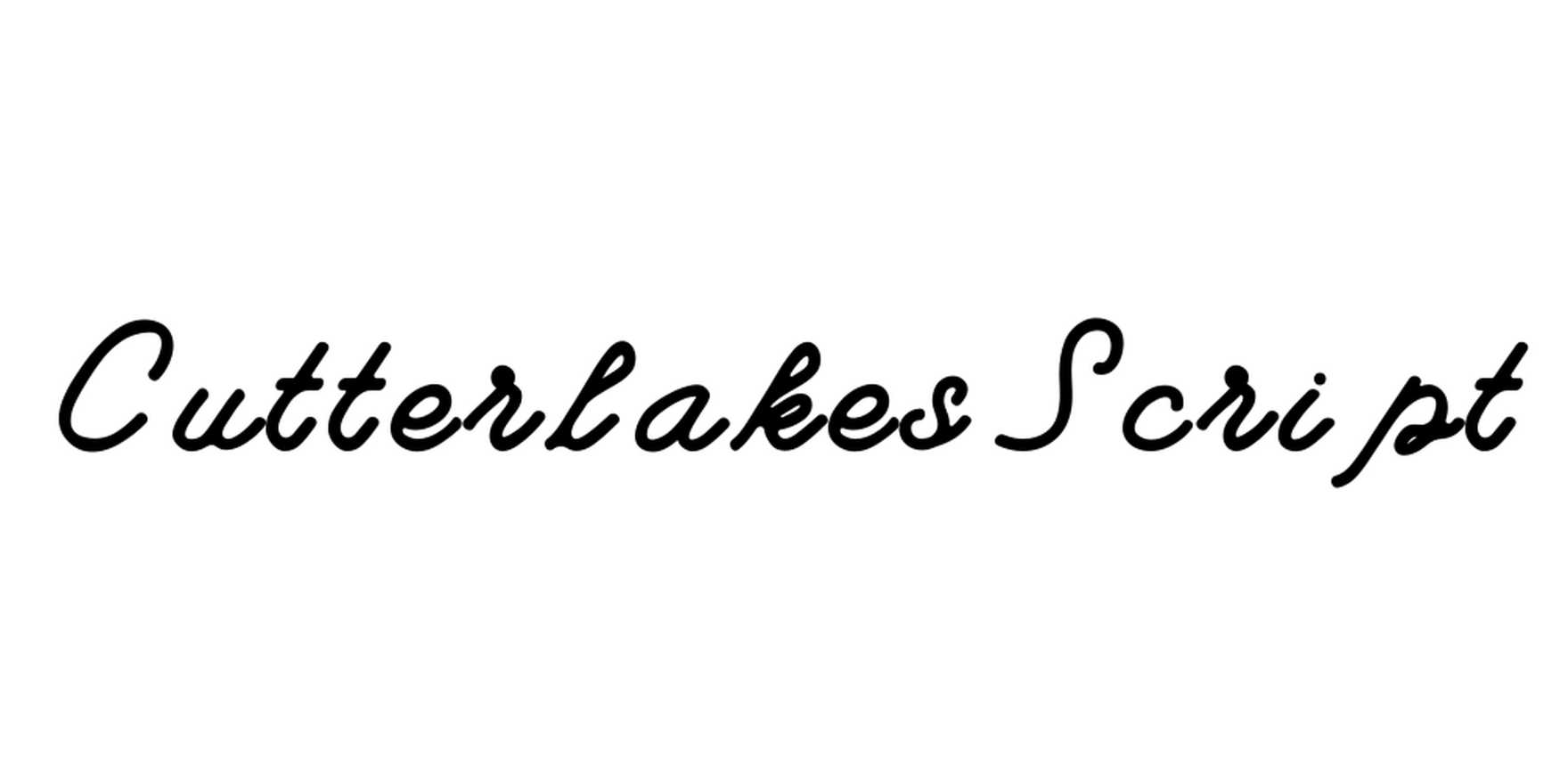 Cutterlakes Script in use - Fonts In Use
