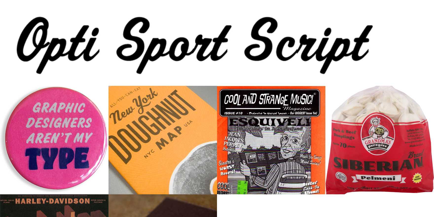 OPTI Sport Script in use - Fonts In Use