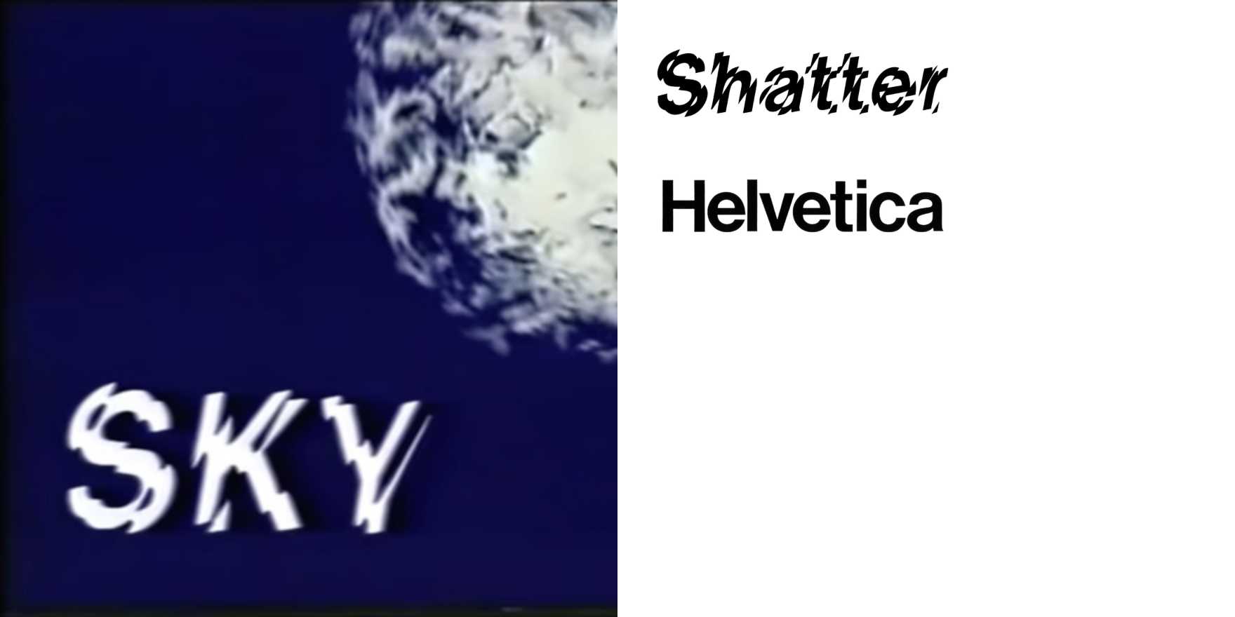 Sky (1975) TV series titles - Fonts In Use
