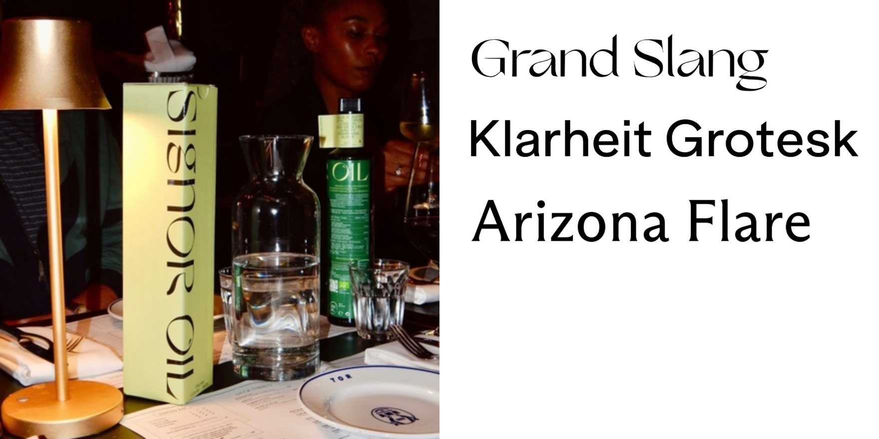 Signor Oil - Fonts In Use