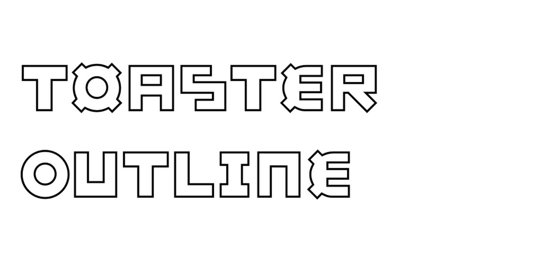 Toaster Outline in use - Fonts In Use