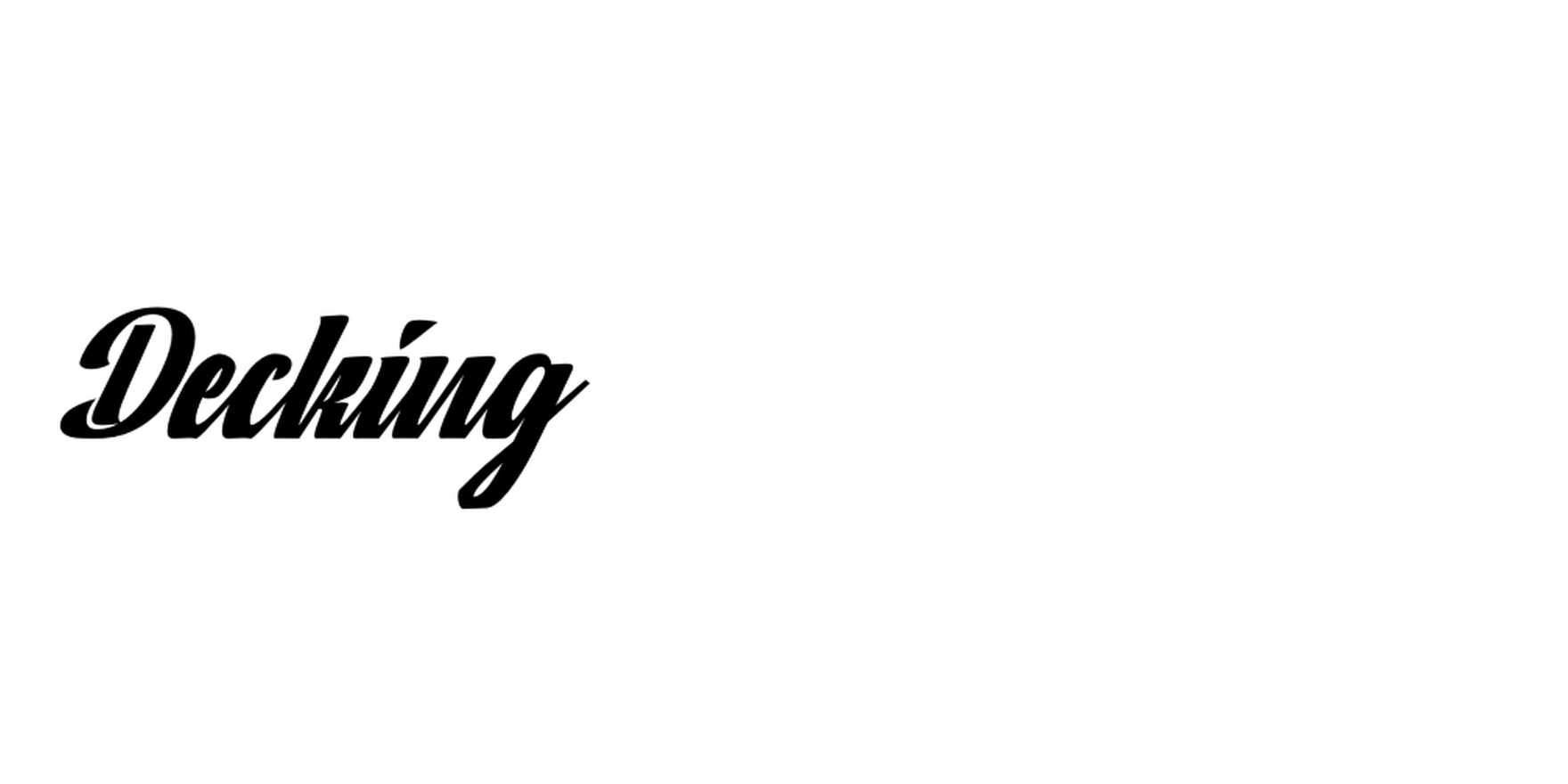 Decking in use - Fonts In Use