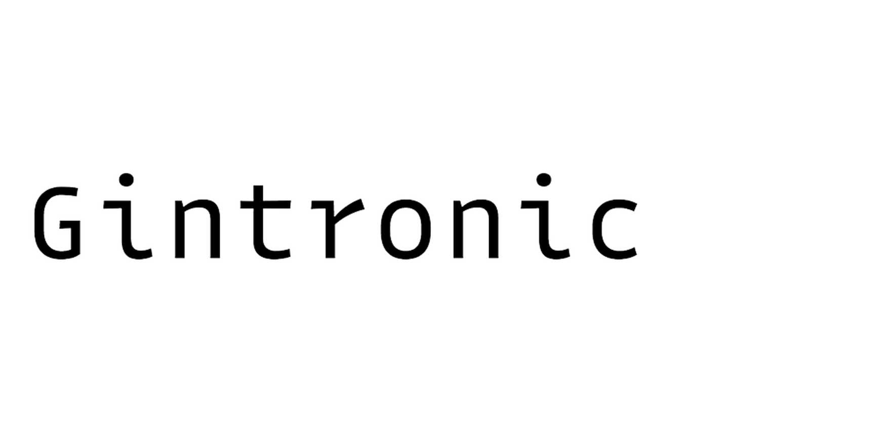 Gintronic in use - Fonts In Use