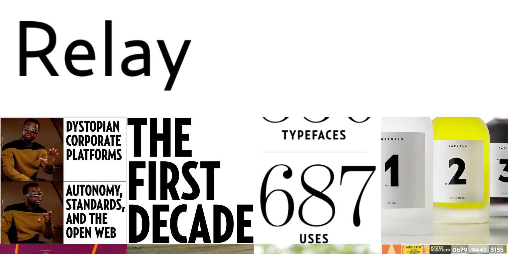 Relay in use - Fonts In Use