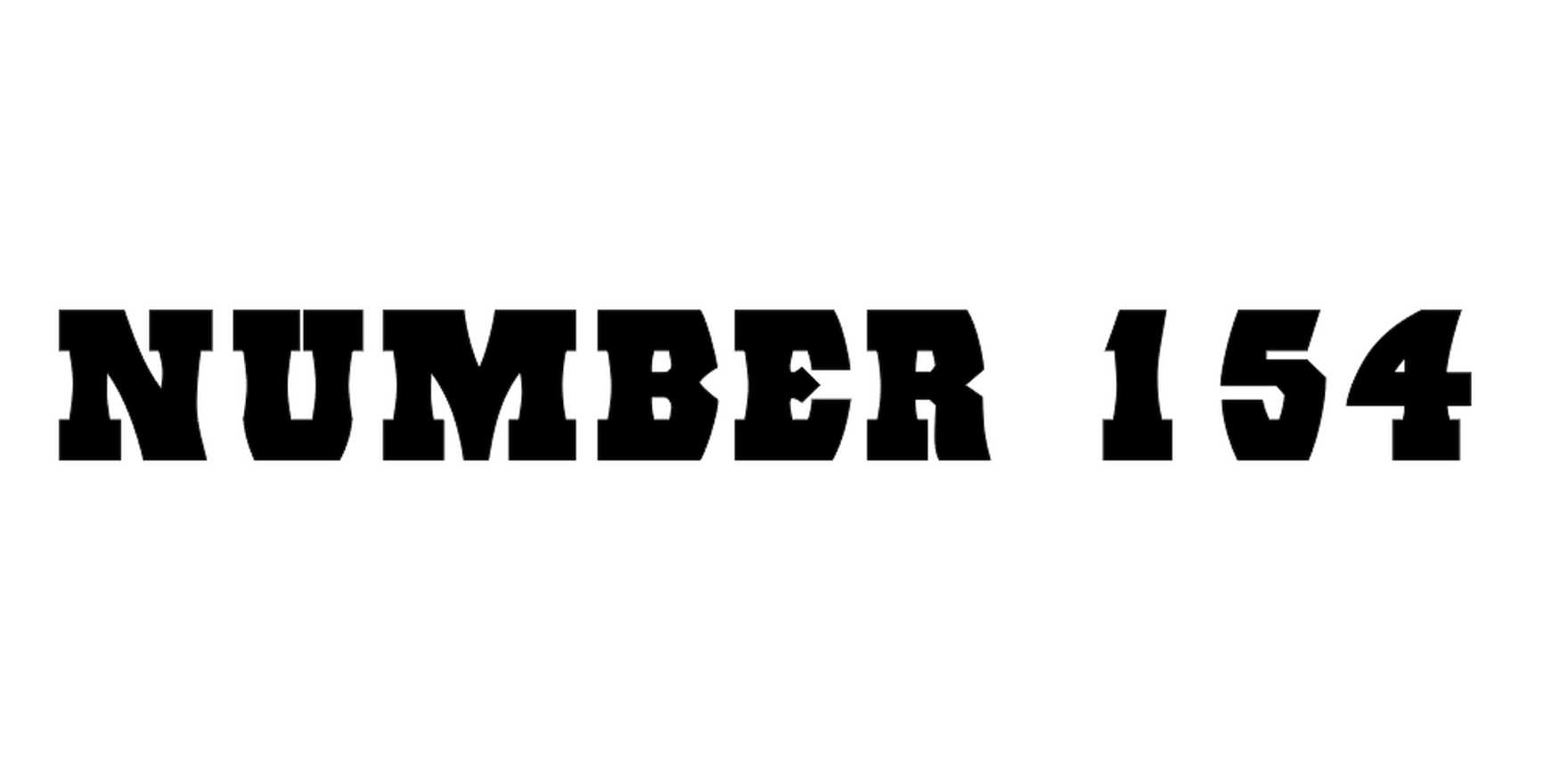 Number 154 in use - Fonts In Use