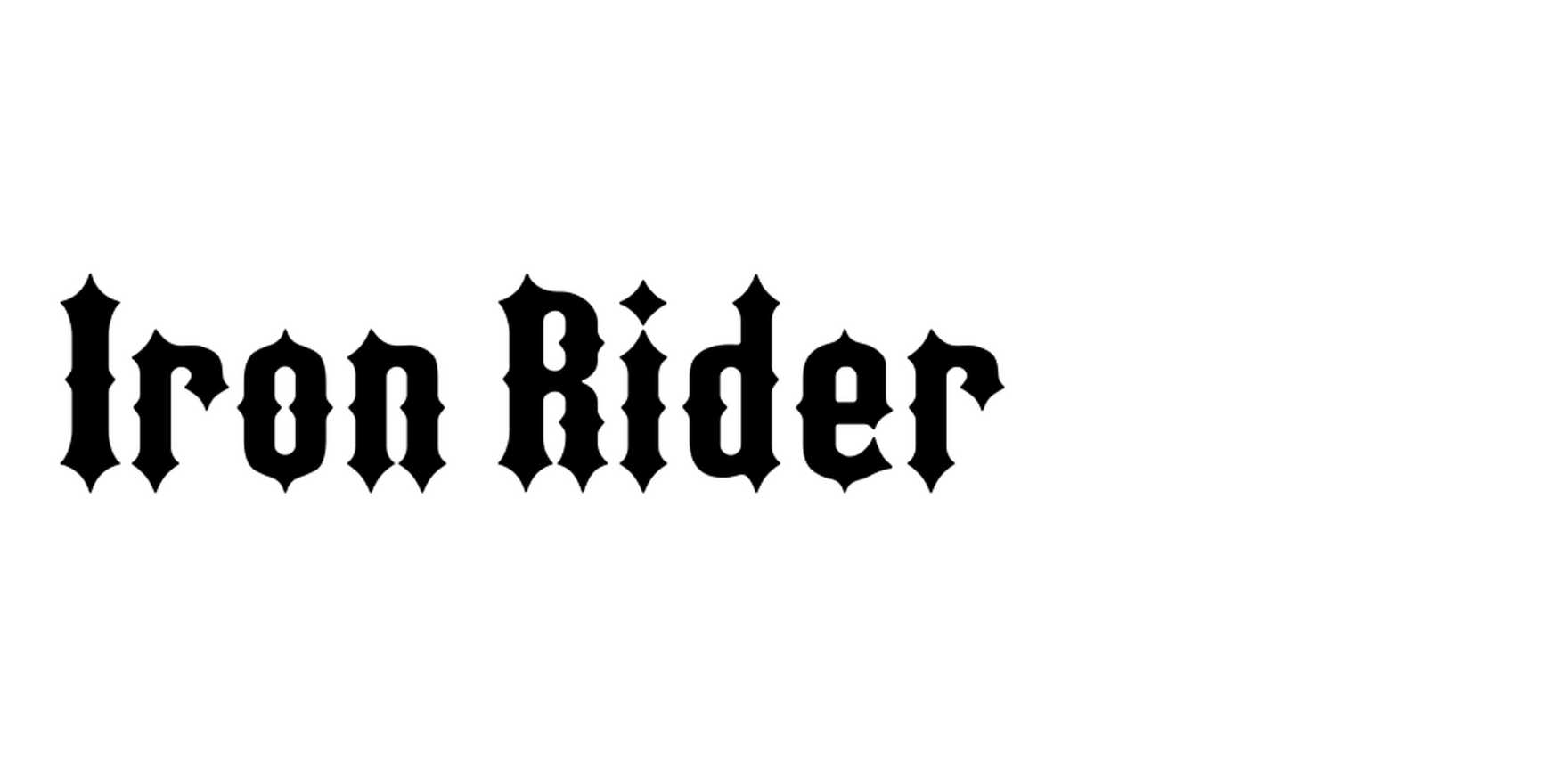 Iron Rider in use - Fonts In Use